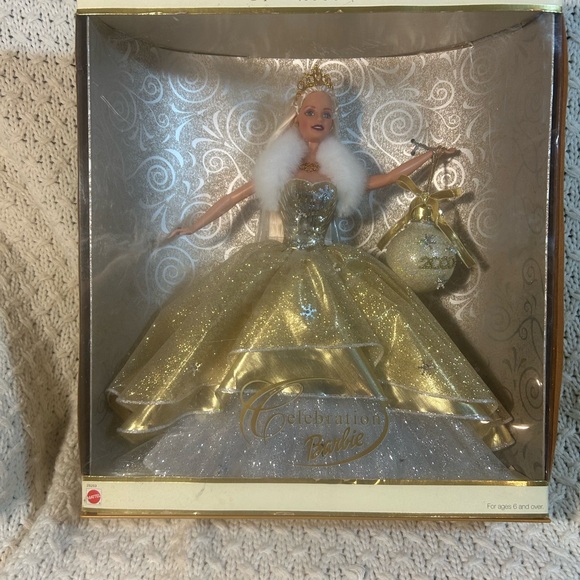 Barbie | Toys | Barbie 200 Celebration Doll In Gold And White | Poshmark